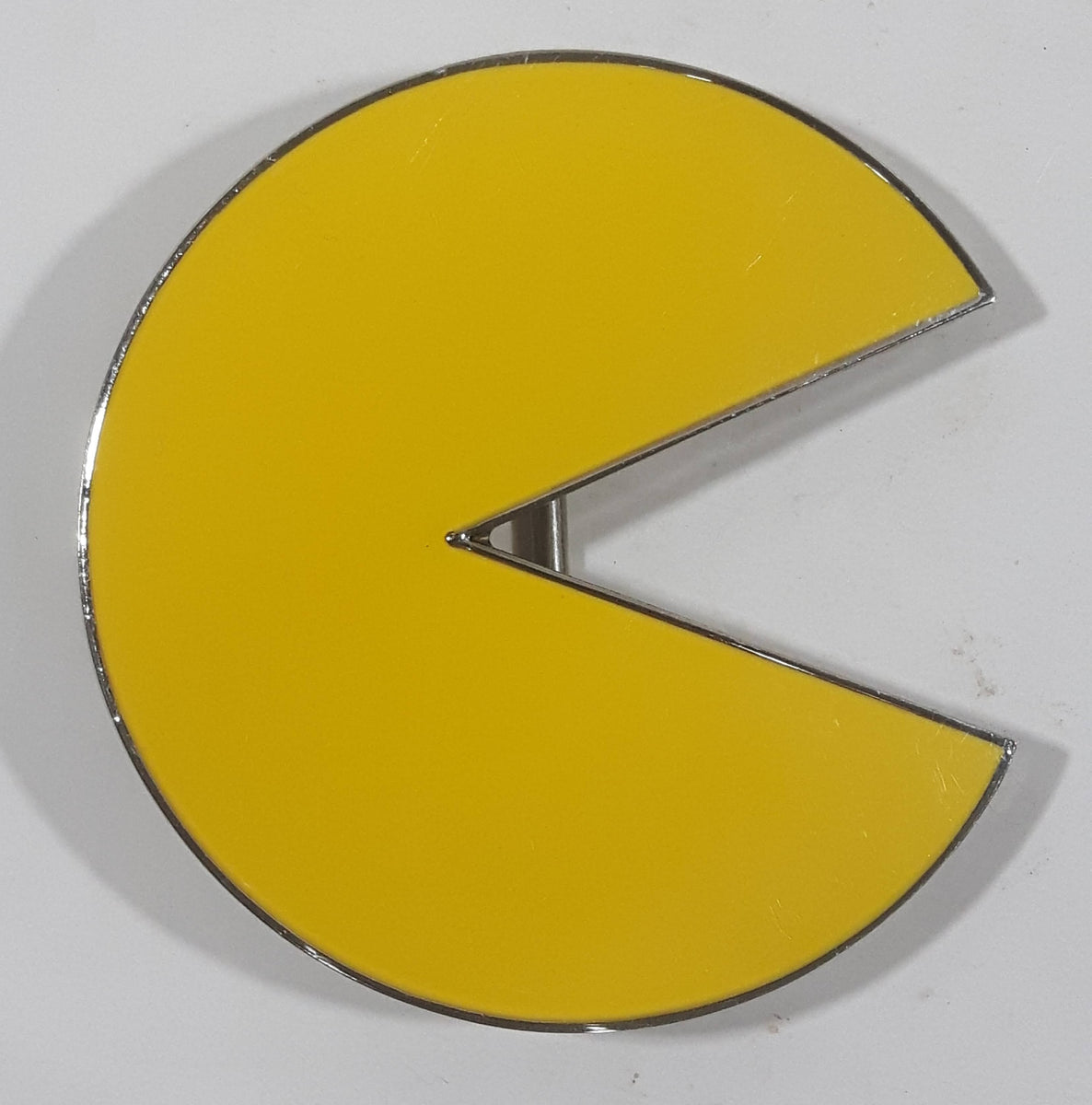 2009 Namco Bandai Games Pac-Man Yellow Enamel Metal Belt Buckle ...