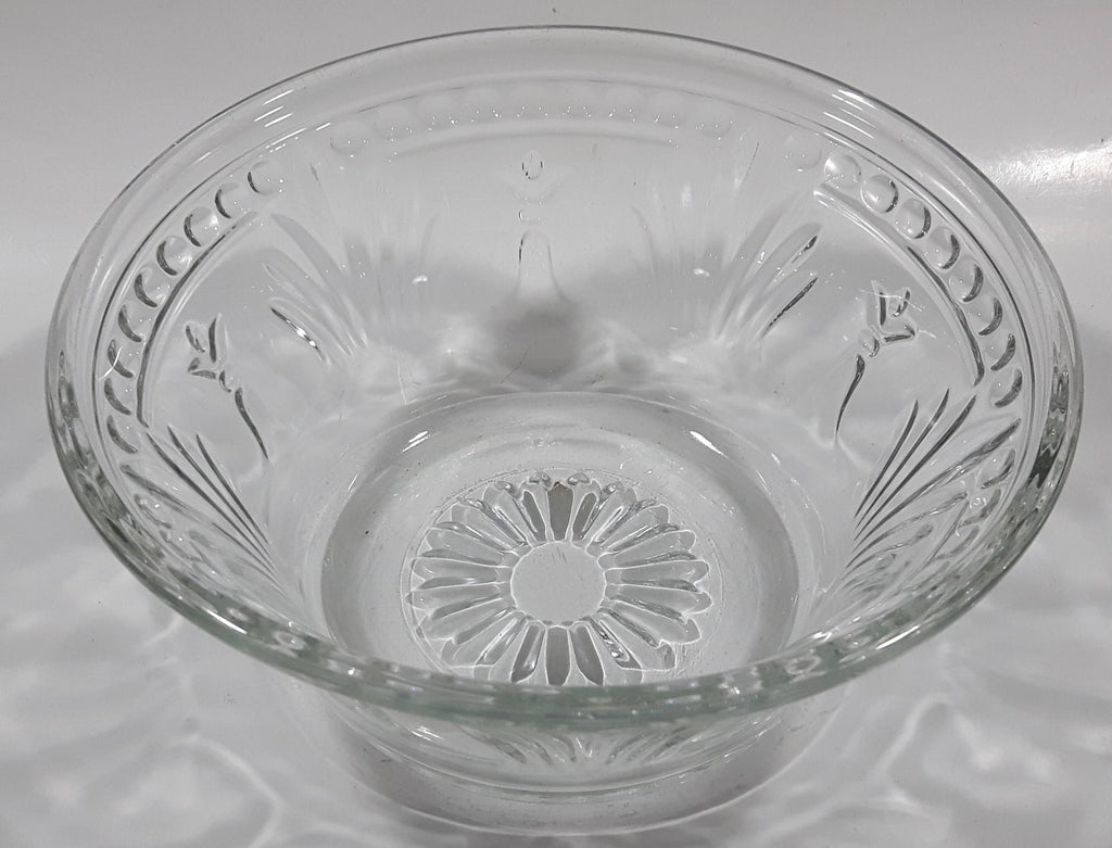 Vintage 6" Diameter 2 3/4" Tall Embossed Clear Glass Bowl – Treasure ...