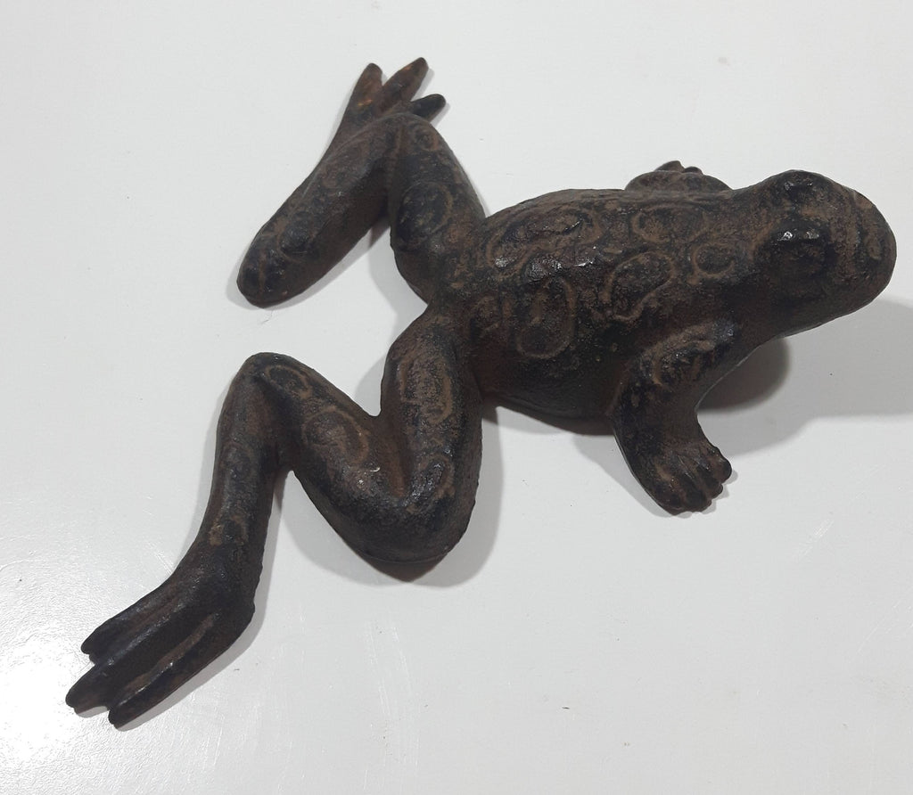 Vintage 4 1/2" x 5 1/8" Cast Iron Metal Frog – Treasure Valley Antiques ...