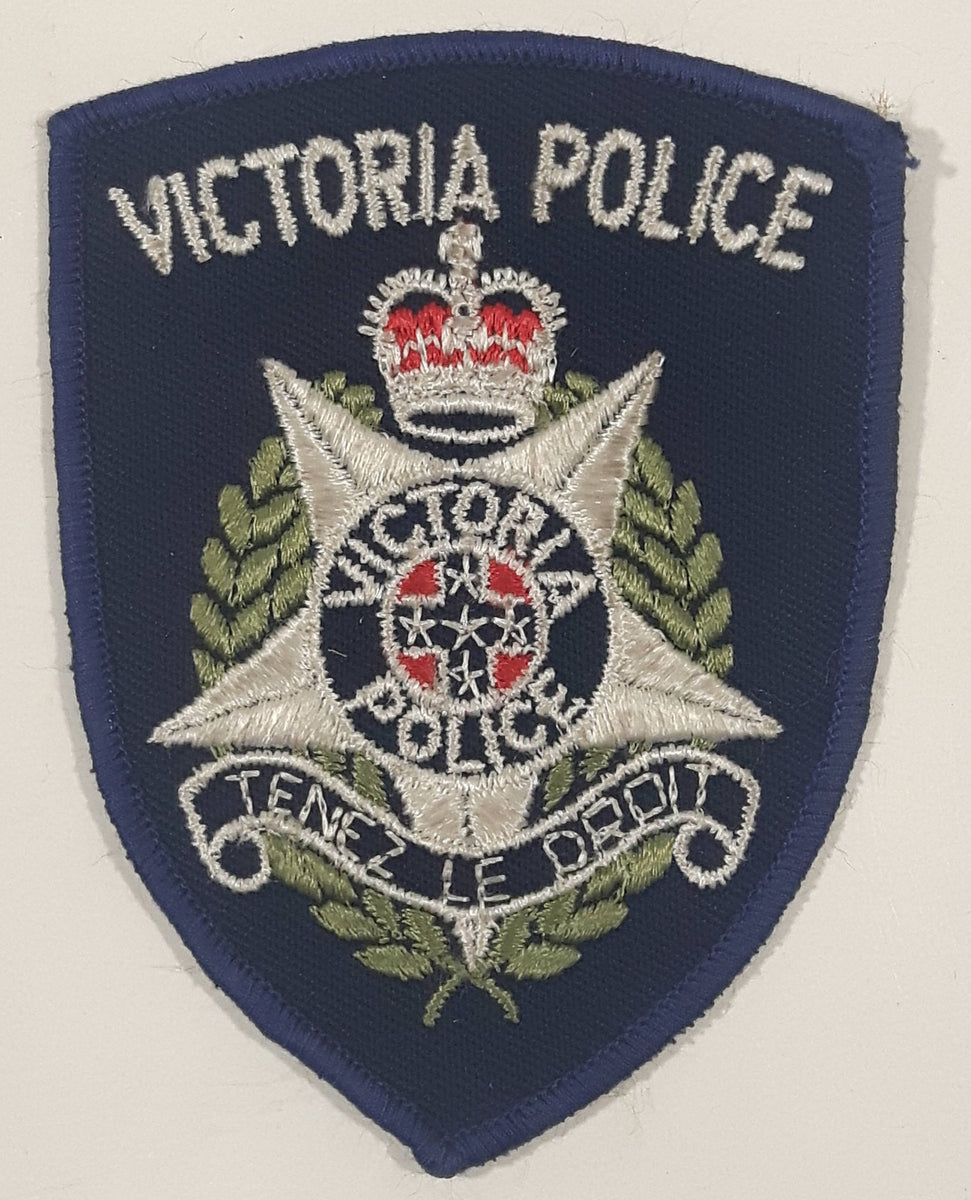 Authentic Australia Victoria Police Tenez Le Droit Fabric Emblem Shoul ...