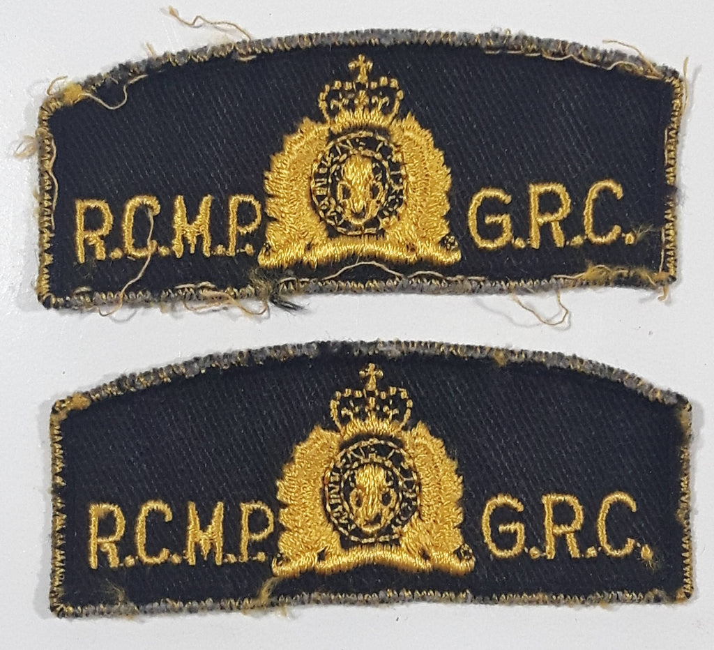 Vintage RCMP GRC Fabric Shoulder Patch Insignia Set of 2 – Treasure ...