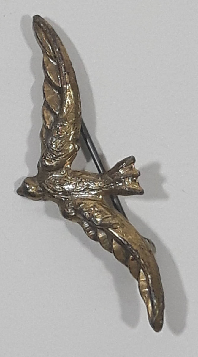 Brass Tone Metal Dove Bird Brooch Pin – Treasure Valley Antiques ...