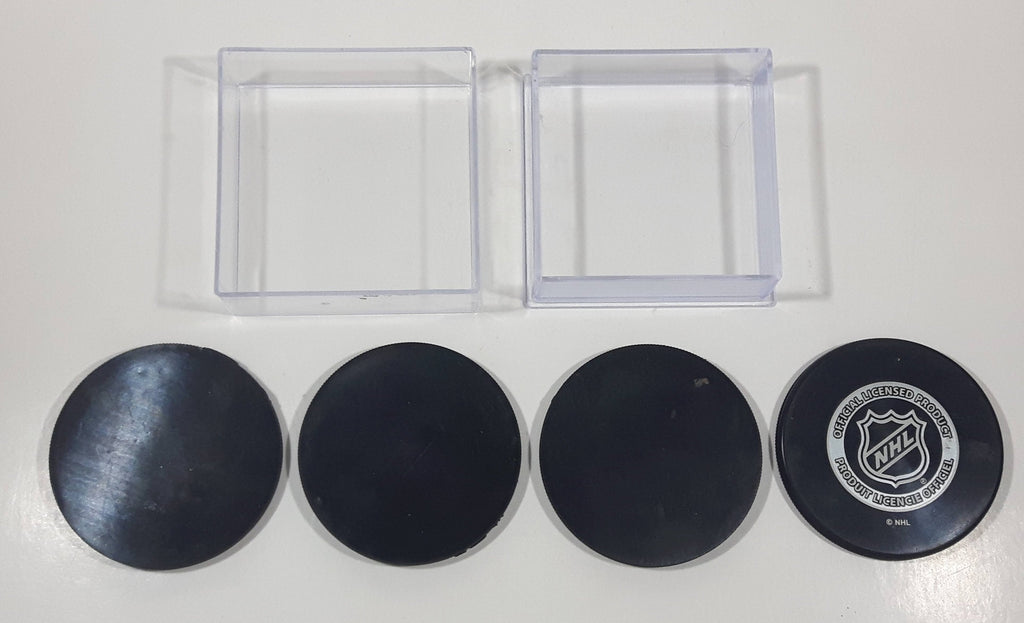 Calgary Flames NHL Ice Hockey Team Thin Puck Shaped Drink Coasters wit ...