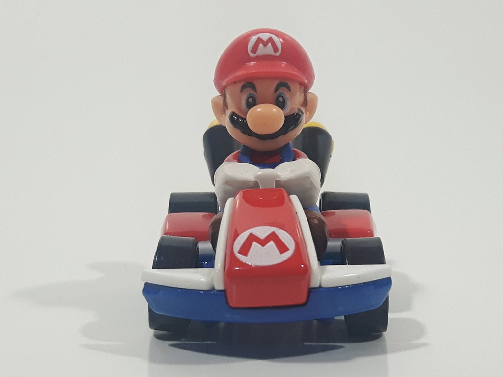 2019 Hot Wheels Mario Kart Standard Kart Mario White and Red Die Cast ...