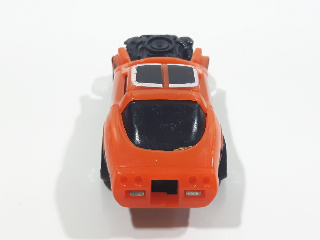 1983 Kidco Burnin' Key Cars Demolition Cars Corvette Orange Plastic Di ...