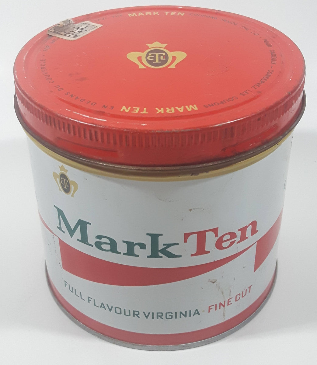 Vintage Mark Ten Full Flavour Virginia Fine Cut Cigarette Tobacco Tin ...