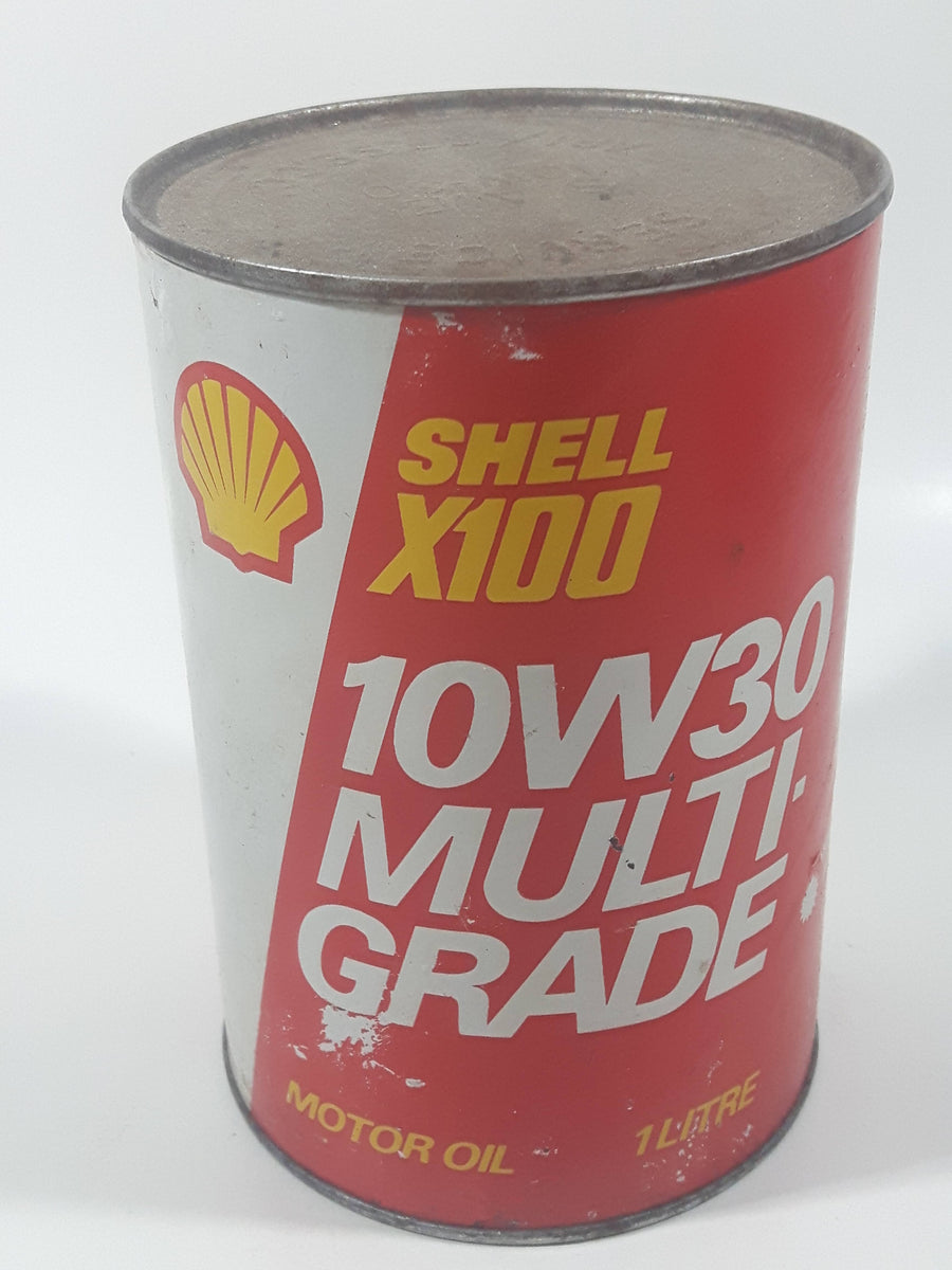 Vintage Shell X100 10W30 Multi Grade Motor Oil 1 Litre Cardboard Can F ...