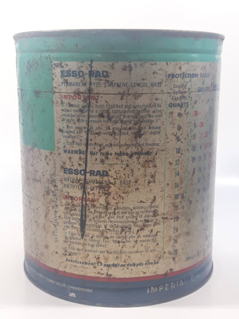 Rare Vintage 1950s Imperial Oil Limited Esso Teal Esso-Rad Radiator Co ...