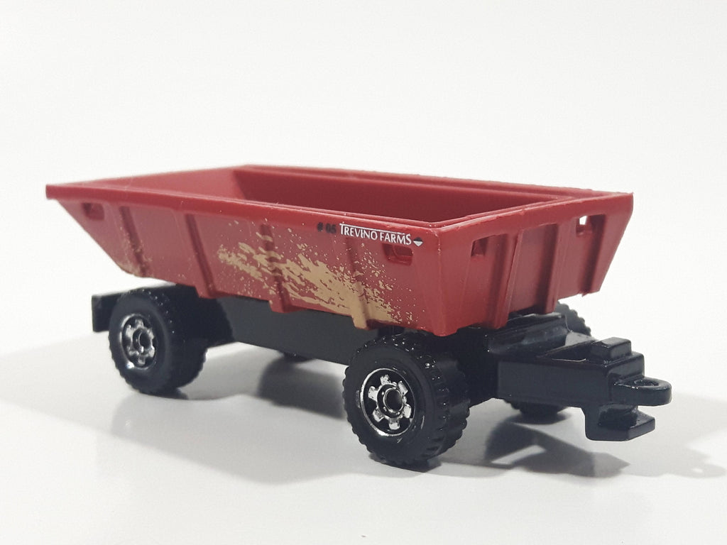 2017 Matchbox Work Horses Farm Trailer Red Die Cast Toy Car Vehicle Mi ...