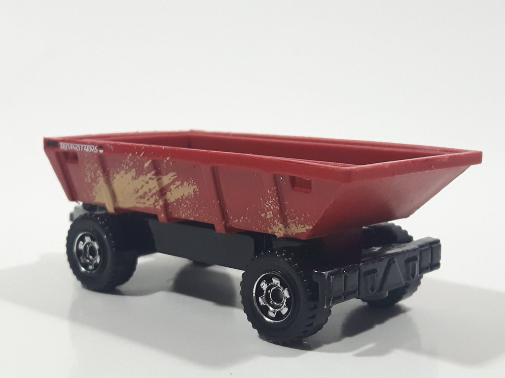 2017 Matchbox Work Horses Farm Trailer Red Die Cast Toy Car Vehicle Mi ...