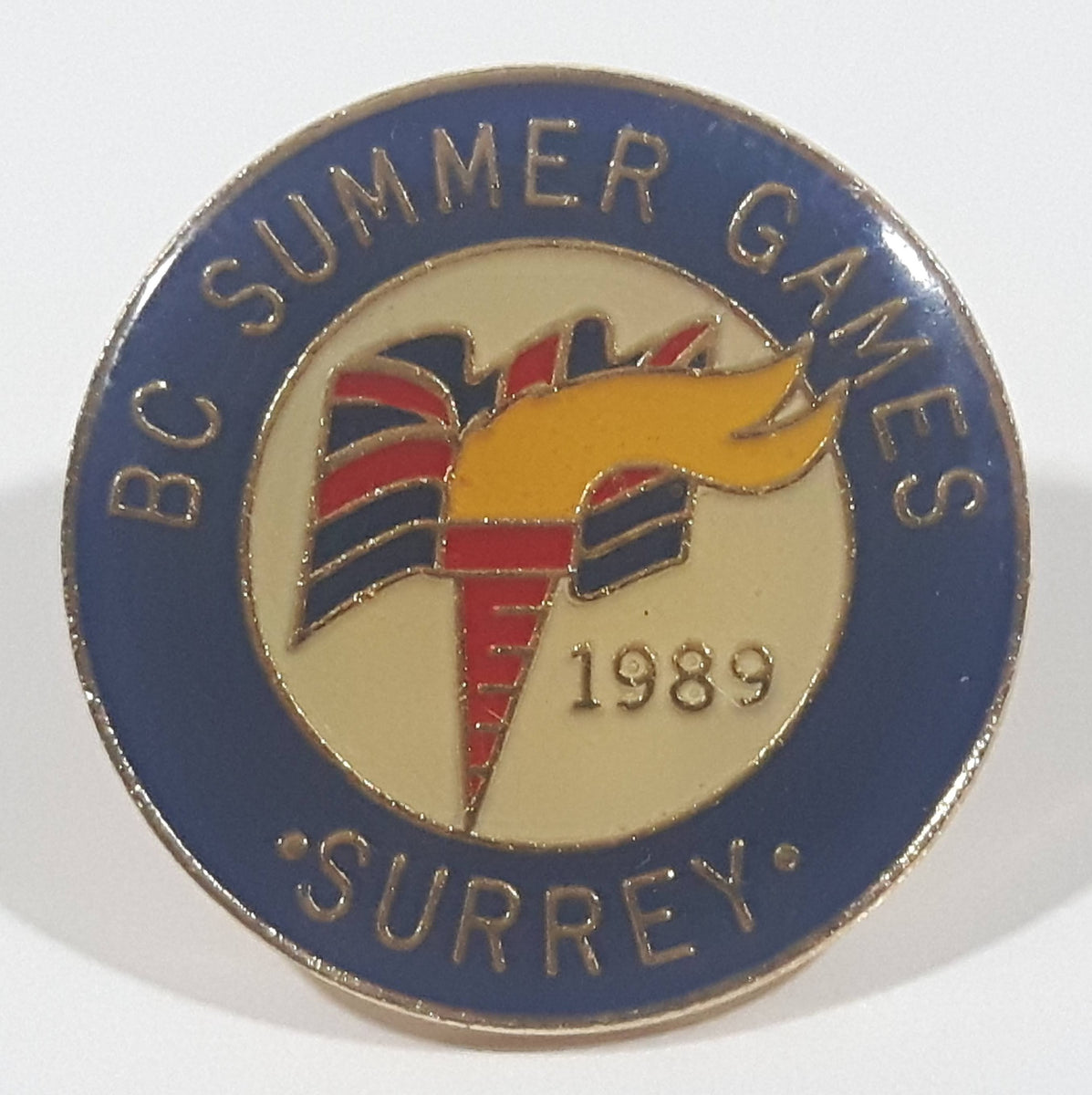 1989 BC Summer Games Surrey Enamel Metal Lapel Pin – Treasure Valley ...