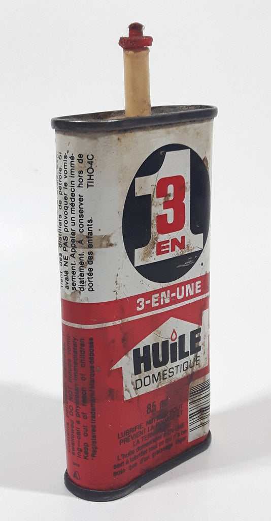 Vintage 3 In 1 Household Oil Tin Metal Handy Oiler Container 85 mL ...