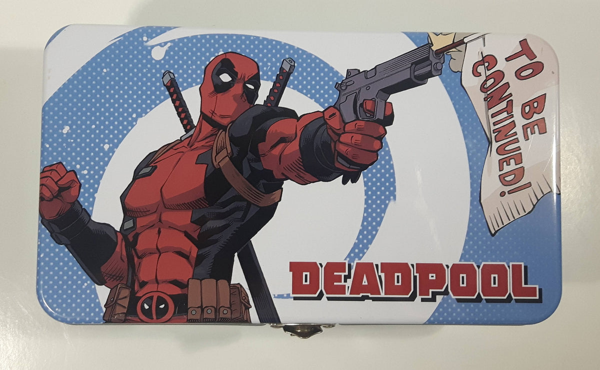 Marvel Deadpool To Be Continued! Large Metal Pencil Box – Treasure ...