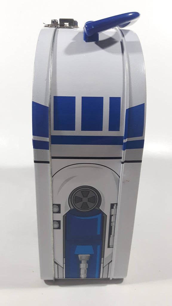 2010 LucasFilm Star Wars R2D2 Shaped Embossed Tin Metal Lunch Box ...