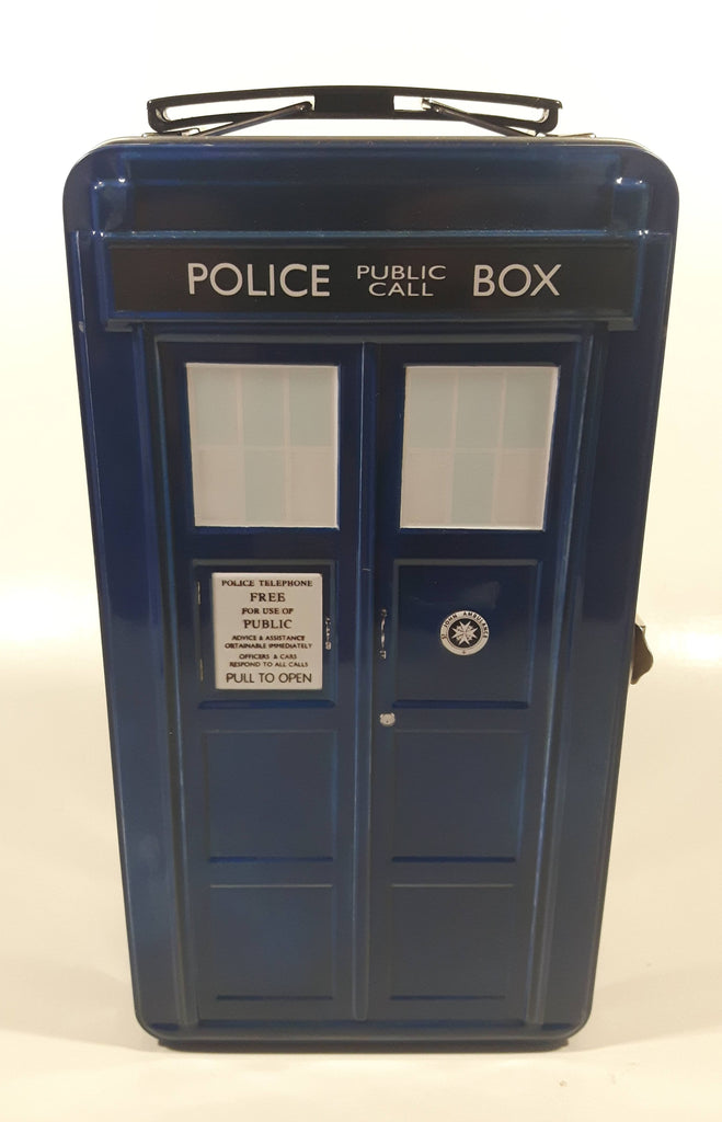 2012 BBC Doctor Who Police Public Call Box Tardis Shaped Embossed Tin ...
