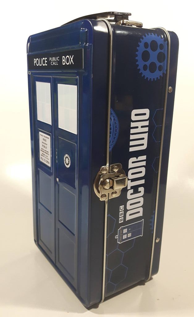 2012 BBC Doctor Who Police Public Call Box Tardis Shaped Embossed Tin ...