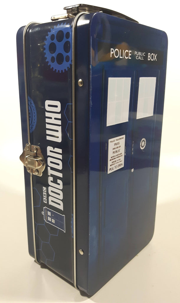 2012 BBC Doctor Who Police Public Call Box Tardis Shaped Embossed Tin ...