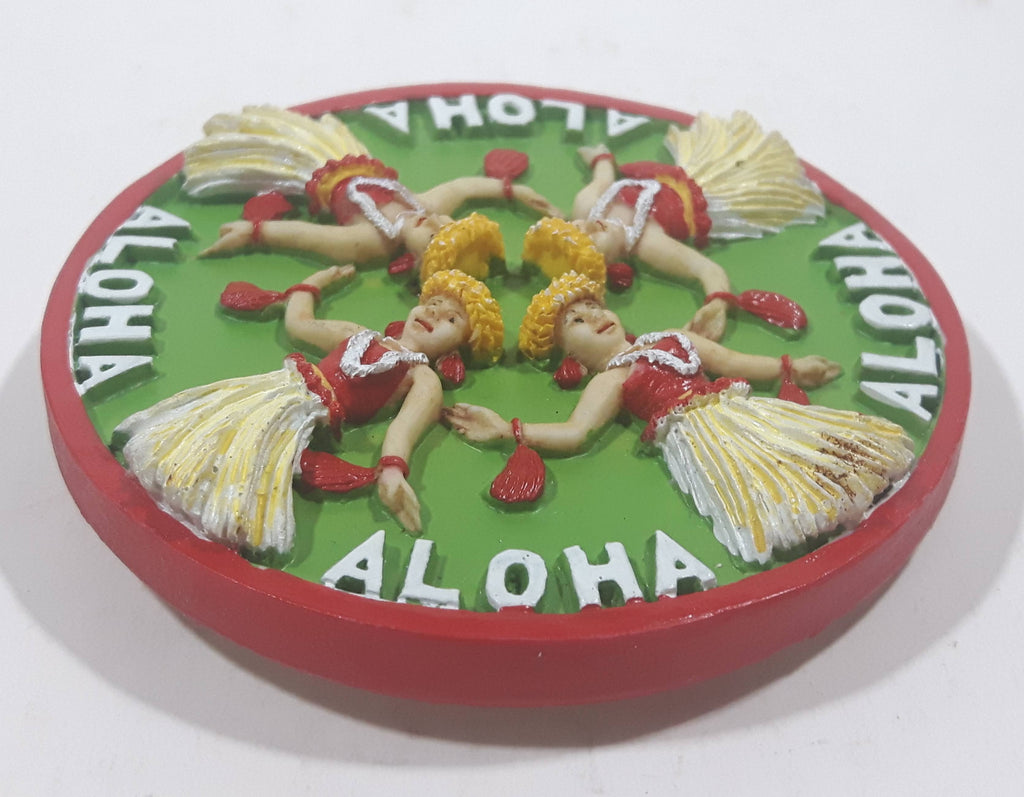 Aloha Hula Girl 3D Resin 3" Diameter Fridge Magnet – Treasure Valley ...