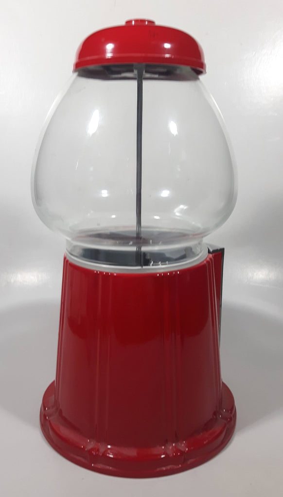 Red Metal and Glass Dome 11 1/2" Tall Gumball Machine Dispenser ...