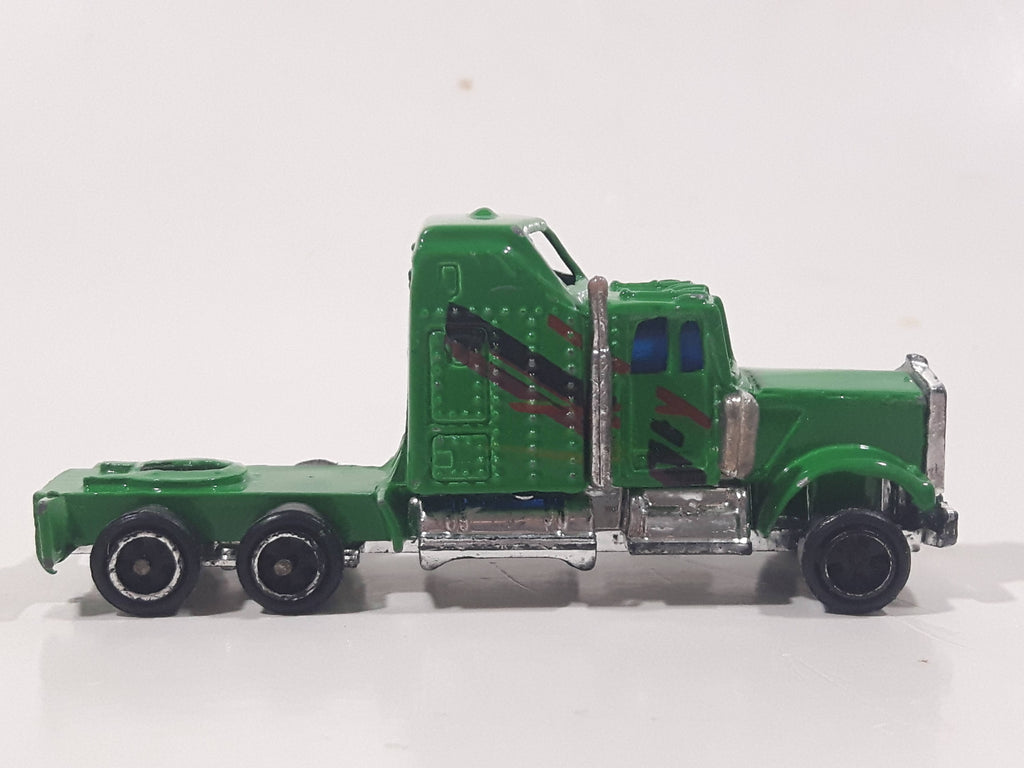 Unknown Brand Semi Tractor Truck Green Die Cast Toy Car Vehicle ...