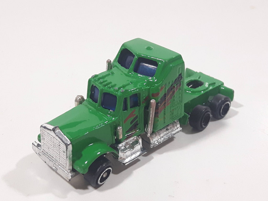 Unknown Brand Semi Tractor Truck Green Die Cast Toy Car Vehicle ...