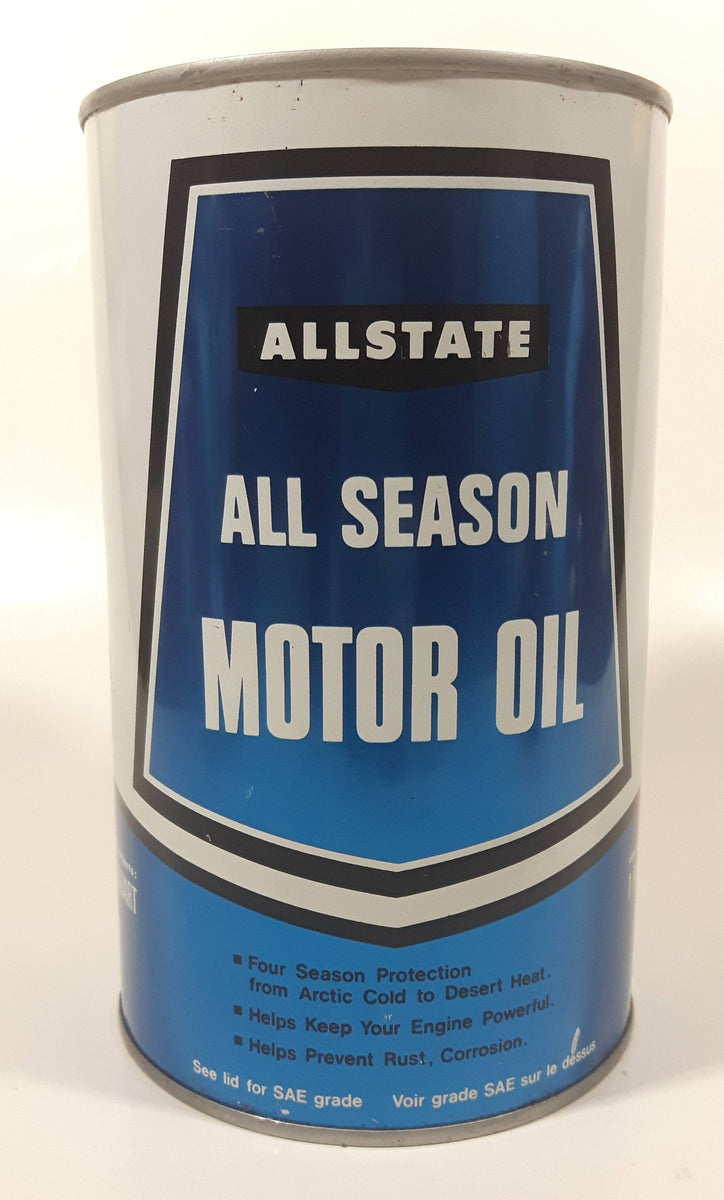 Vintage Simpsons Sears Allstate All Season Motor Oil 1 Quart 1.13 Litr ...