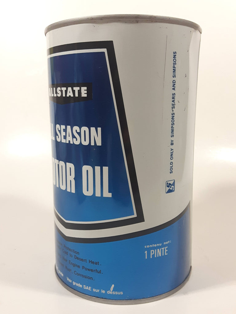 Vintage Simpsons Sears Allstate All Season Motor Oil 1 Quart 1.13 Litr ...