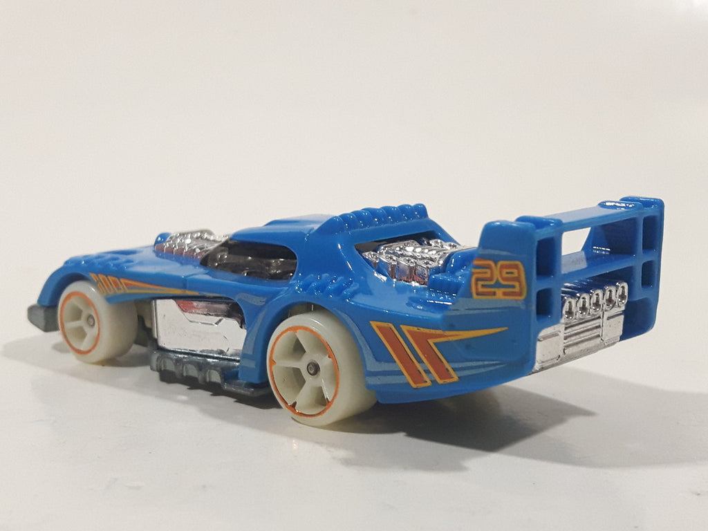 2014 Hot Wheels HW Race Night Storm Two Timer Blue Die Cast Toy Car Ve ...