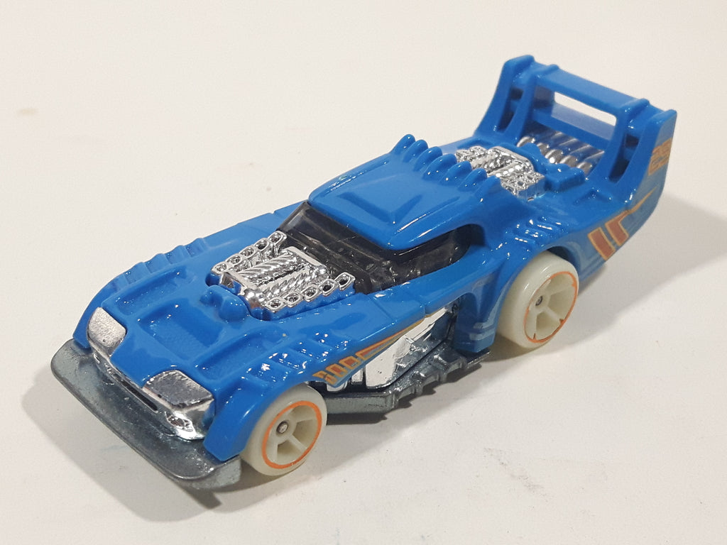 2014 Hot Wheels HW Race Night Storm Two Timer Blue Die Cast Toy Car Ve ...