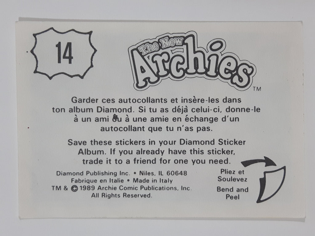 Vintage 1989 Diamond Publishing Archie Comics Stickers (Individual) Ma ...