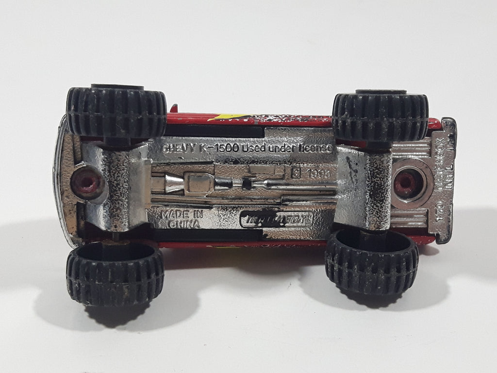 1998 Matchbox Rugged Riders Chevy K-1500 Truck Red Die Cast Toy Truck ...