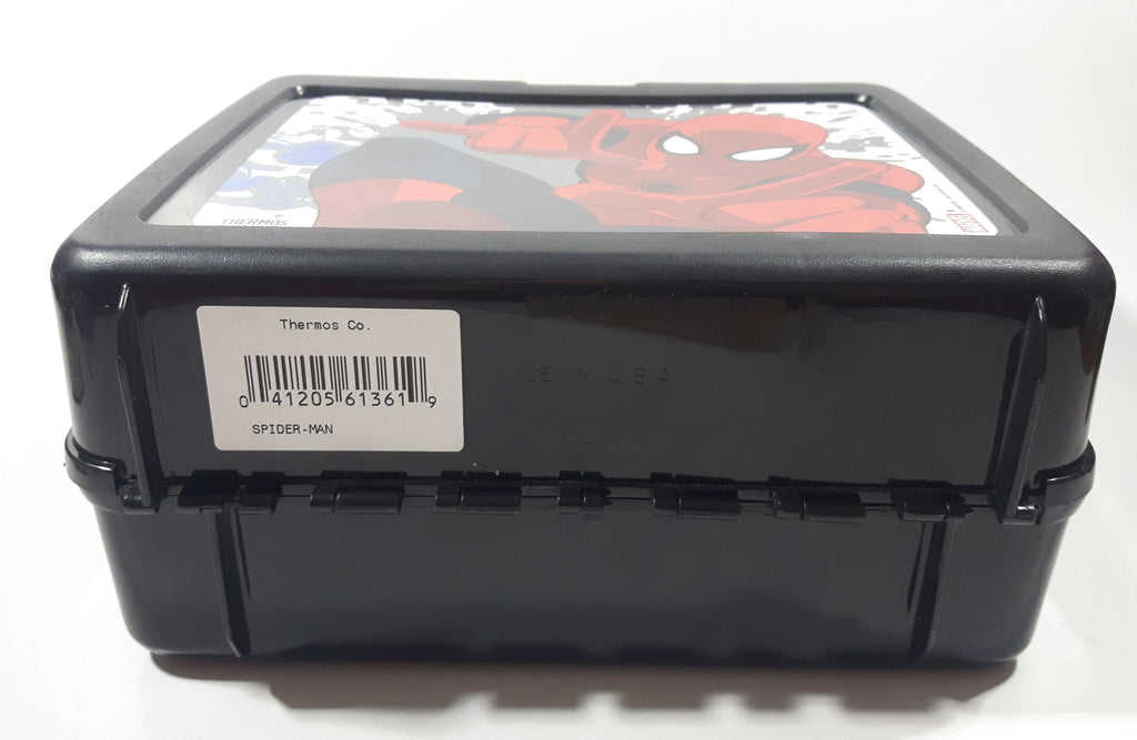 Thermos Marvel Spider-Man Black Plastic Lunch Box Container – Treasure ...