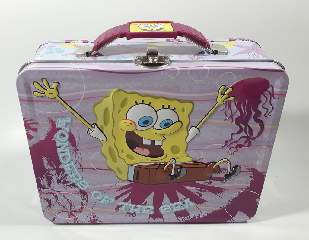 SpongeBob SquarePants Wonders Of The Sea Embossed Tin Metal Lunch Box ...