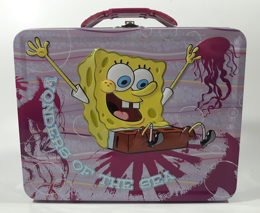 SpongeBob SquarePants Wonders Of The Sea Embossed Tin Metal Lunch Box ...