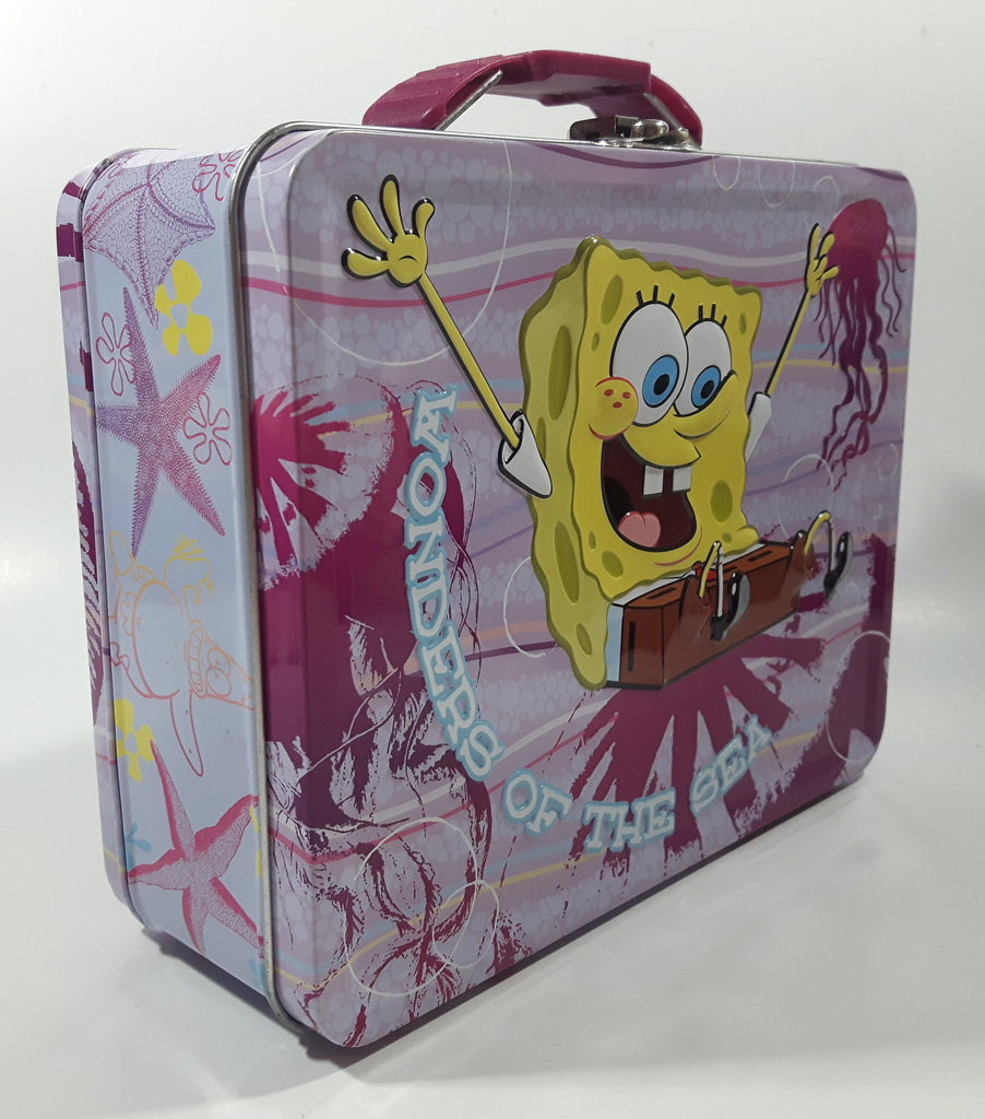SpongeBob SquarePants Wonders Of The Sea Embossed Tin Metal Lunch Box ...