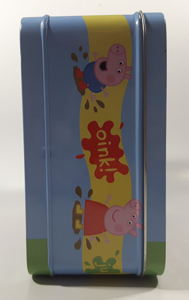 Peppa Pig Oink! Jump! Oink! Embossed Tin Metal Lunch Box Container ...