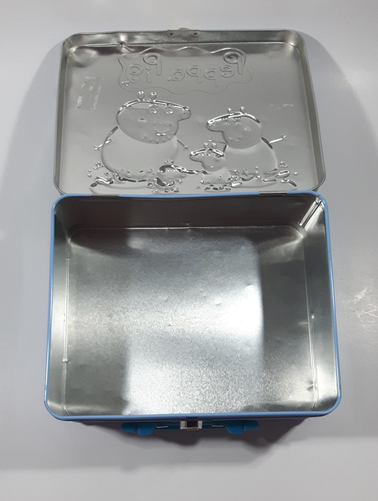 Peppa Pig Oink! Jump! Oink! Embossed Tin Metal Lunch Box Container ...