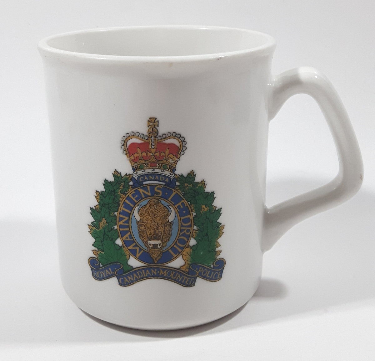 Vintage RCMP Royal Canadian Mounted Police 3 3/4" Tall Ceramic Coffee ...