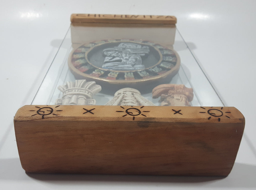 Very Rare Mexico Chichen Itza Mayan Calendar Temple and Masks 10 1/2 ...