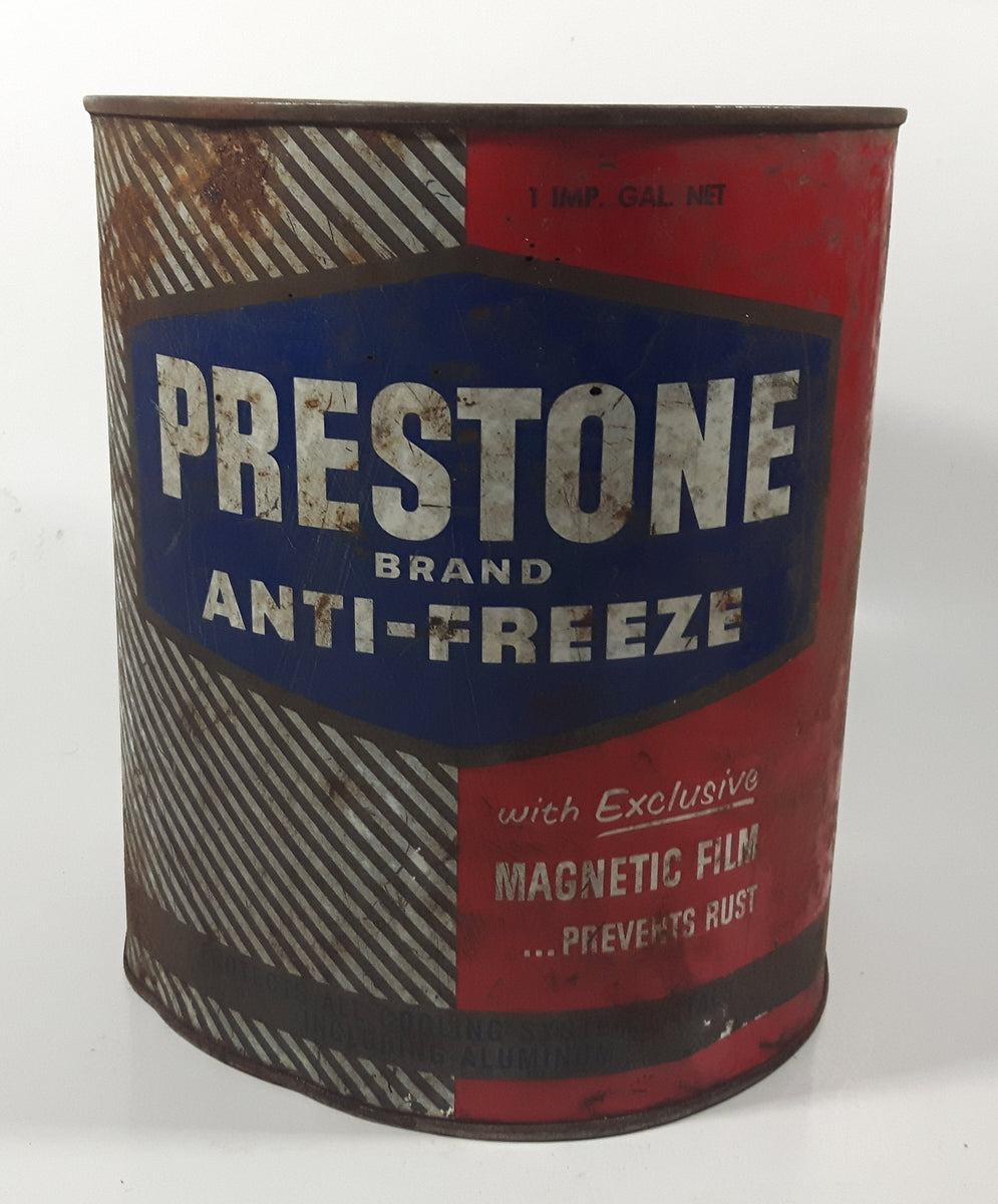 Vintage Eveready Prestone Brand Anti-Freeze Coolant Red Blue 1 Imperia ...