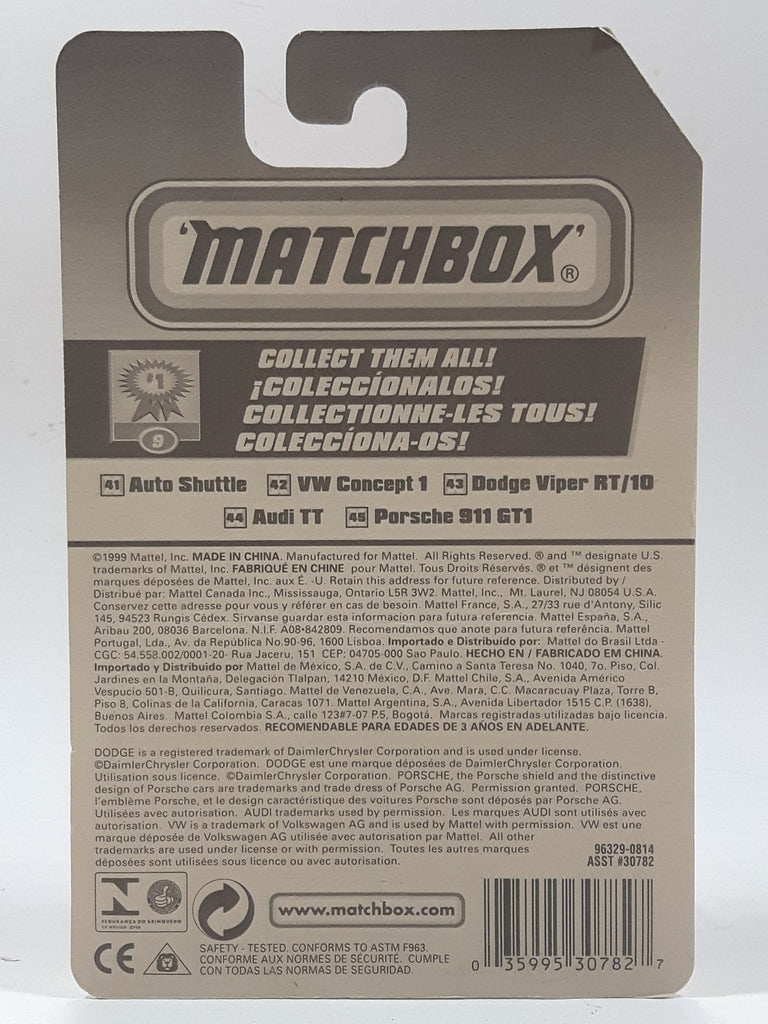 2000 Matchbox 1-100: Show Cars VW Concept 1 Black Die Cast Toy Car Veh ...