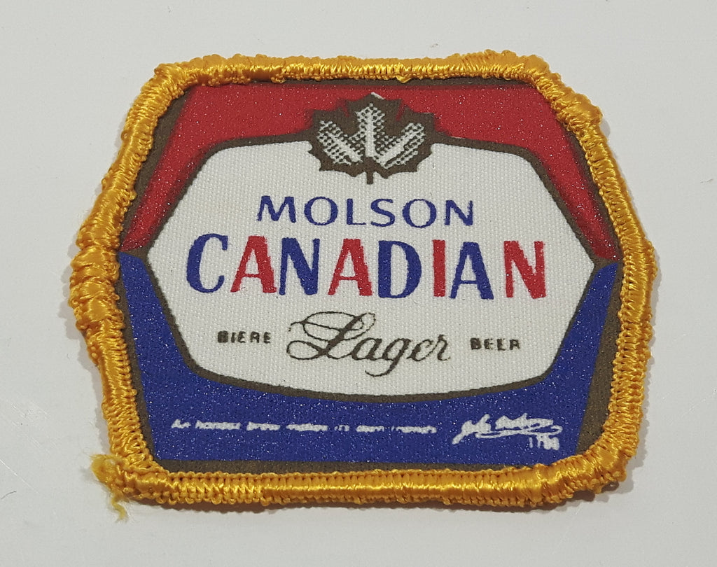Molson Canadian Lager Beer 2 5/8" x 2 5/8" Fabric Patch Badge ...