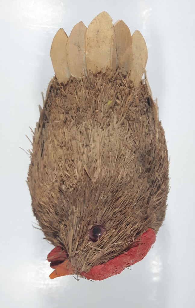 Folk Art Straw Brown Rooster Chicken 8 1/4" Tall – Treasure Valley ...