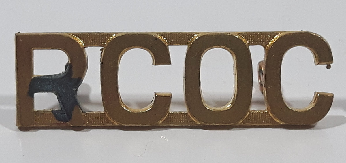 Vintage WW2 Royal Canadian Army Ordnance Corps RCOC Shaped 1/2" x 1 3 ...
