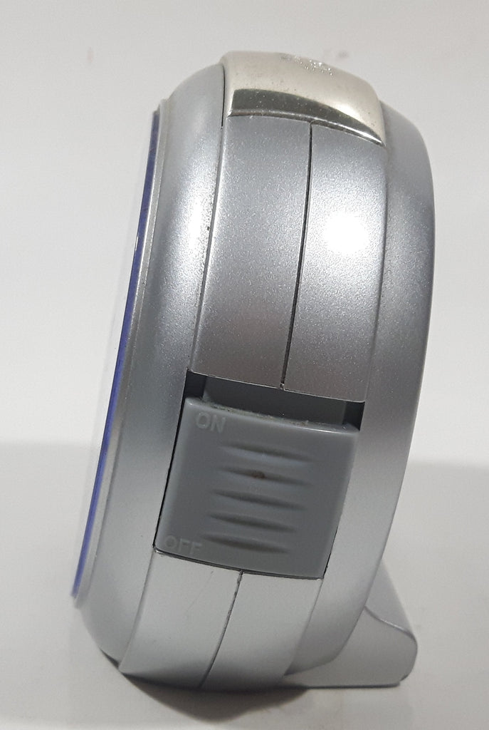 Daily Nightstand Round 3 1/2" Tall Alarm Clock with Glow In The Dark H ...