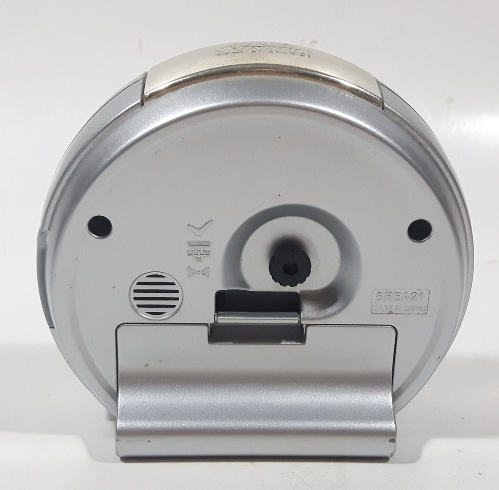 Daily Nightstand Round 3 1/2" Tall Alarm Clock with Glow In The Dark H ...