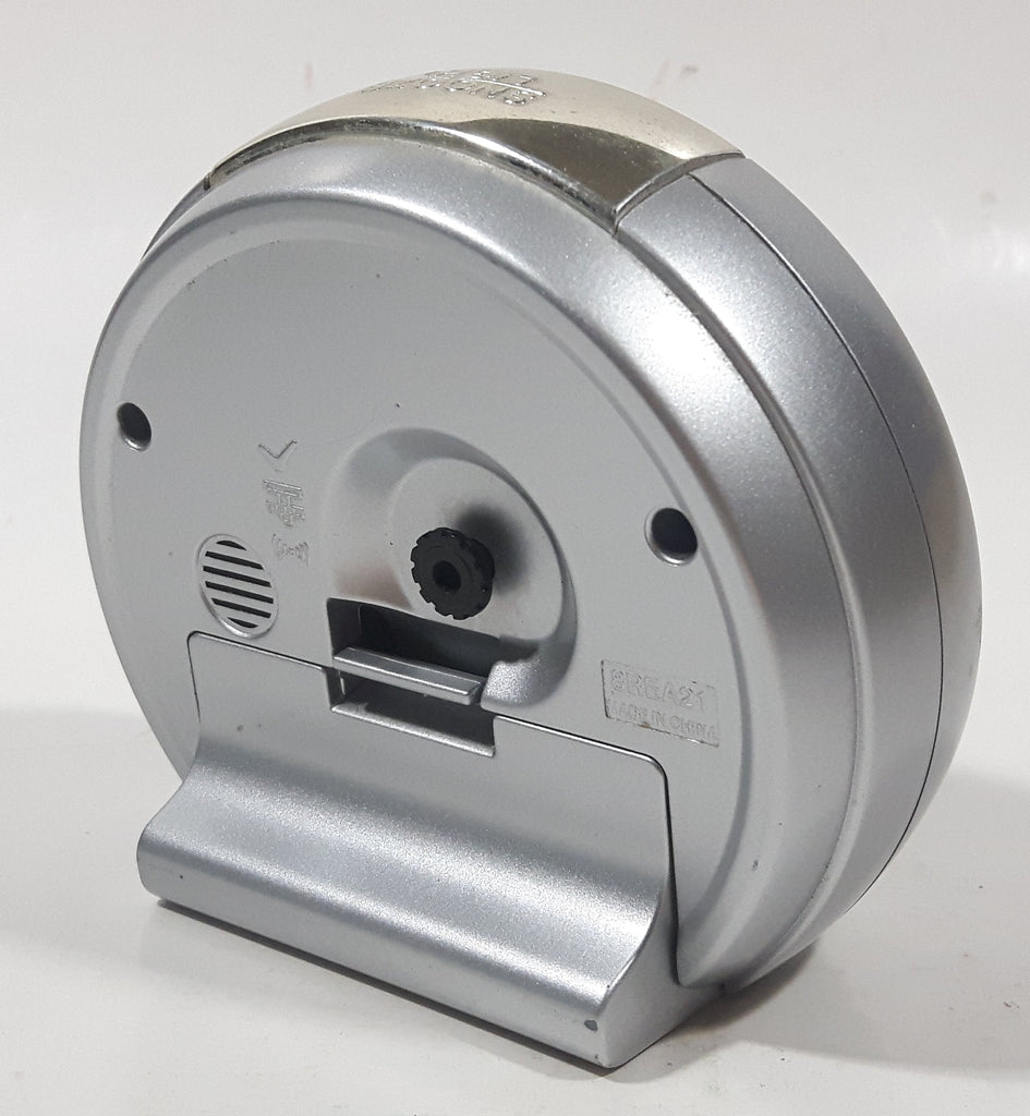 Daily Nightstand Round 3 1/2" Tall Alarm Clock with Glow In The Dark H ...