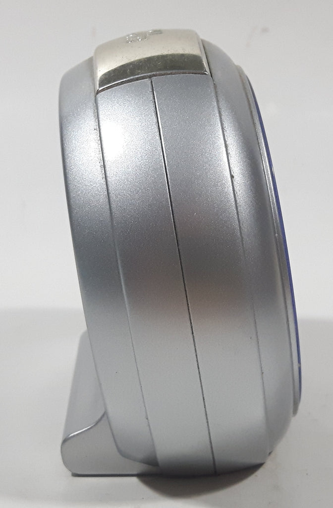 Daily Nightstand Round 3 1/2" Tall Alarm Clock with Glow In The Dark H ...