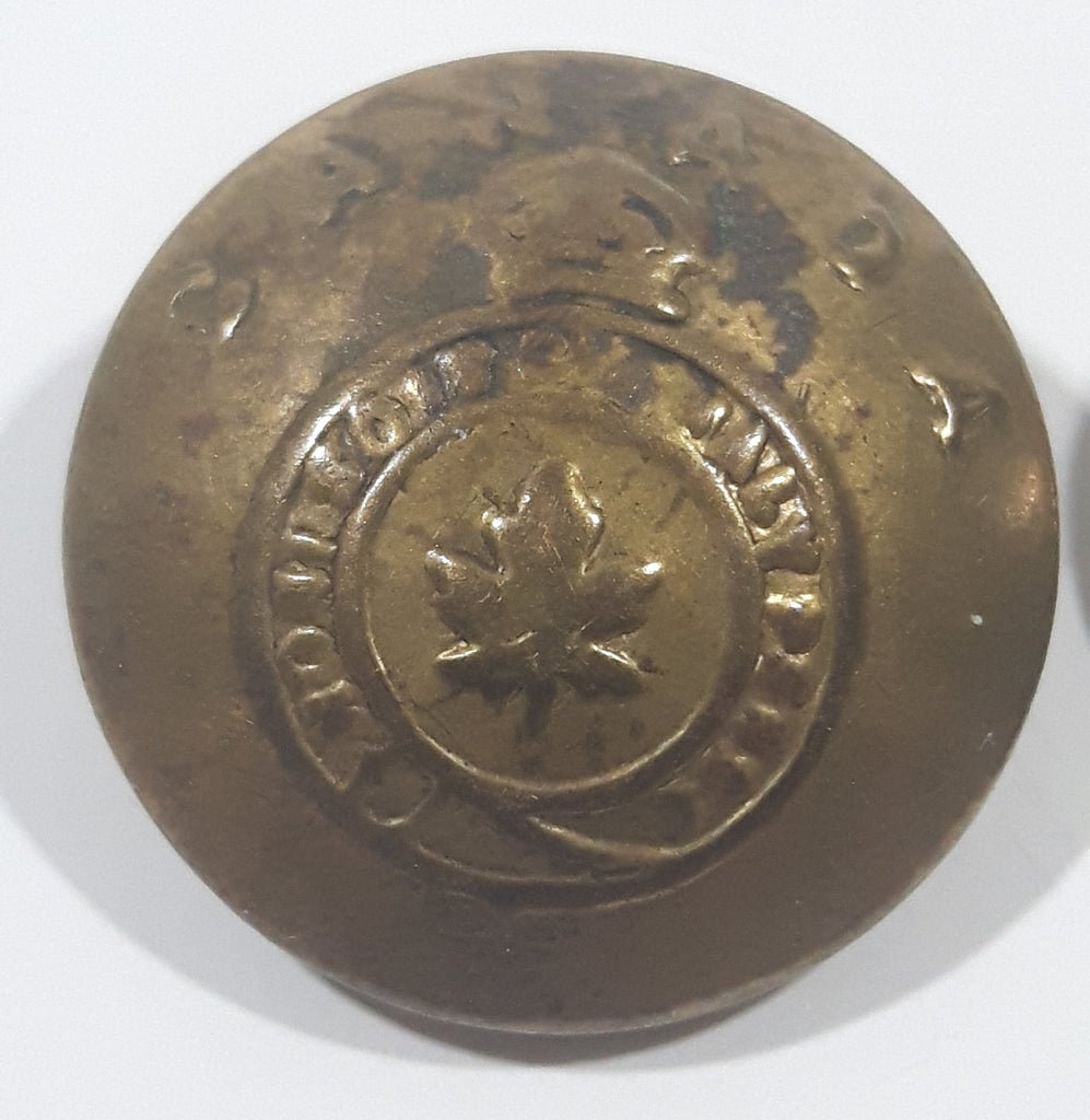 WWII Canadian Military General Service 5/8" Brass Button W.E. Clark To ...