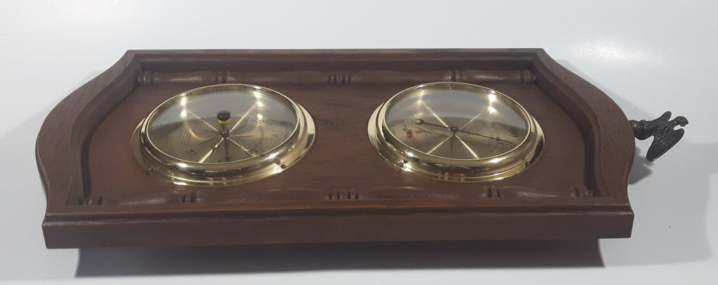 Vintage Springfield Thermometer Barometer Weather Station 9" x 19 1/2 ...